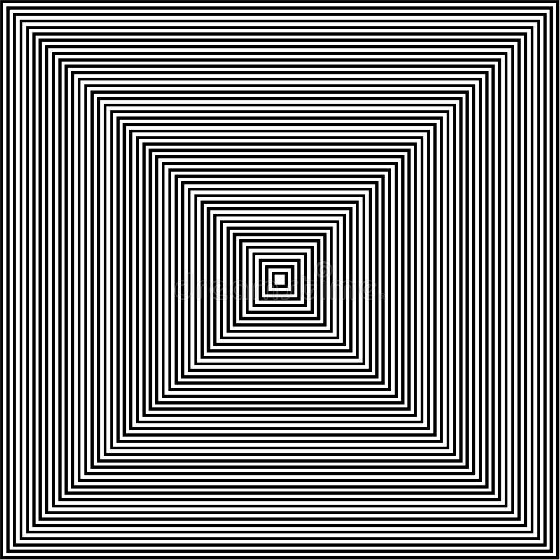 Square optical illusion. stock vector. Illustration of optical - 38262054