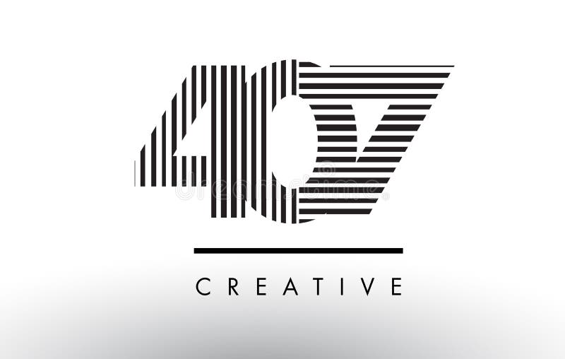 407 Black and White Lines Number Logo Design. Stock Vector ...