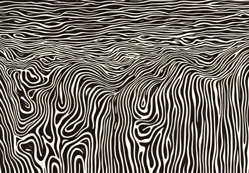 Black and White Lines Pattern Featuring Arrow Shapes, with a Dynamic ...