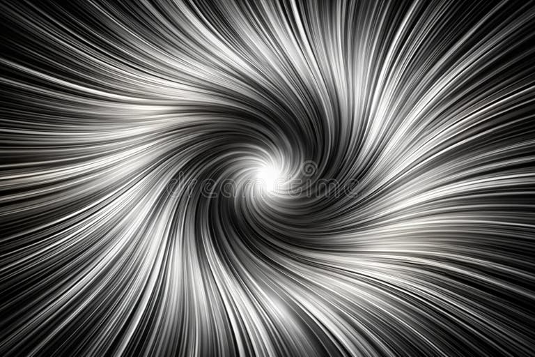 Black and White Lines Vortex Speed Texture Effect Stock Illustration ...