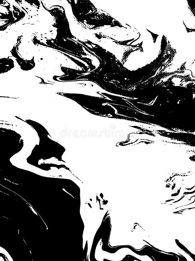 Black and White Liquid Texture.Grunge Vector Background. Stock Vector ...