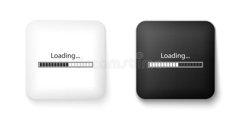 White loading bar stock vector. Illustration of progress - 153610536