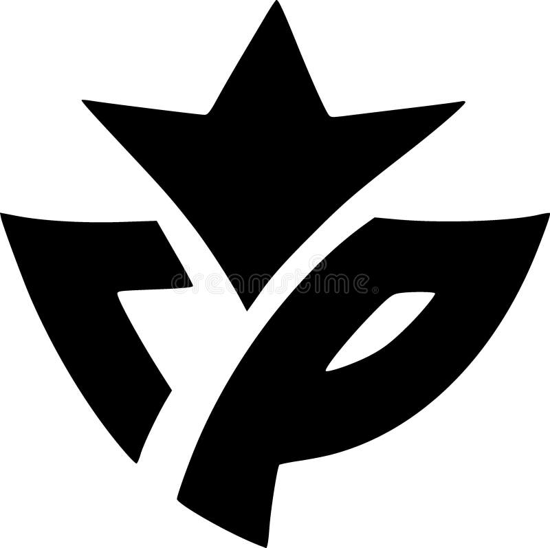 A Black and White Logo with a Diagonal Design Stock Illustration ...