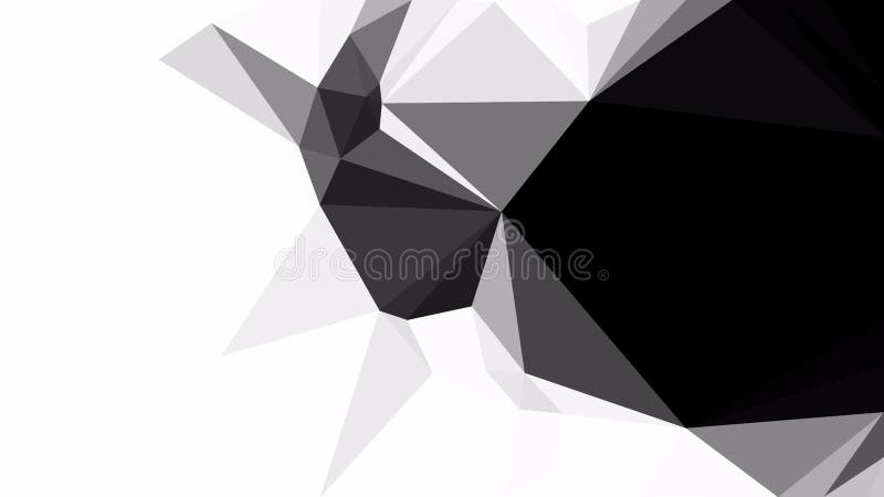 Black and White Low Poly Abstract Background Design Stock Vector - Illustration of poly ...