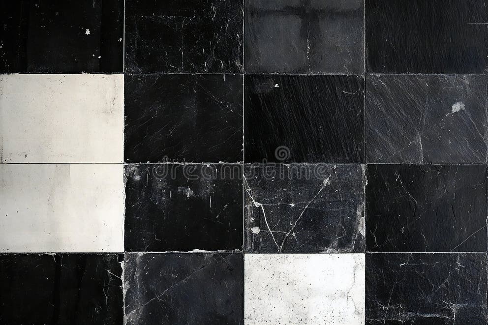 Black and White Marble Tiles Pattern Texture Background, Floor Tile ...