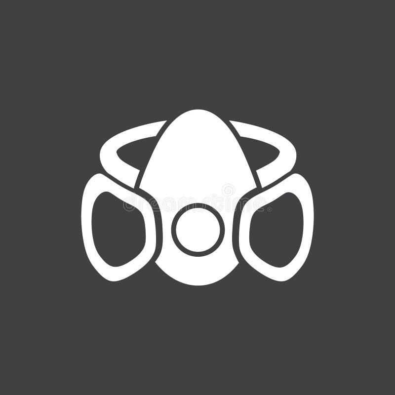 Black and white mask sign stock vector. Illustration of industrial ...