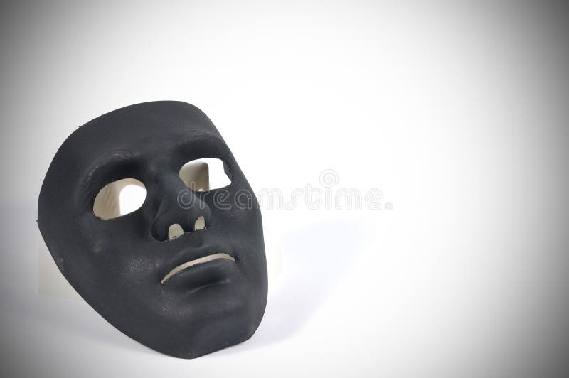Drama Masks-Black and White Stock Illustration - Illustration of play ...