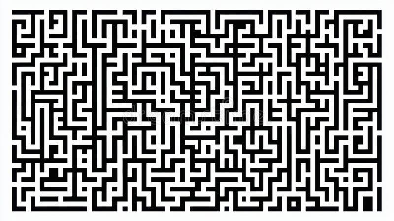 Maze White Lines Forming Complex Pattern Stock Photos - Free & Royalty ...