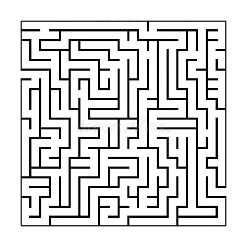 Black and white maze stock illustration. Illustration of diagonal ...