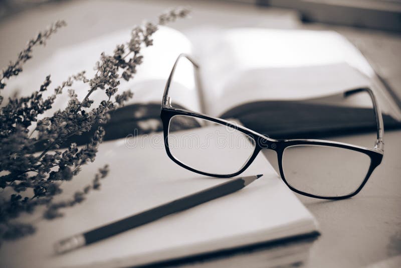 Black and White Memory of a Romantic Sentimental Still Life Stock Image ...