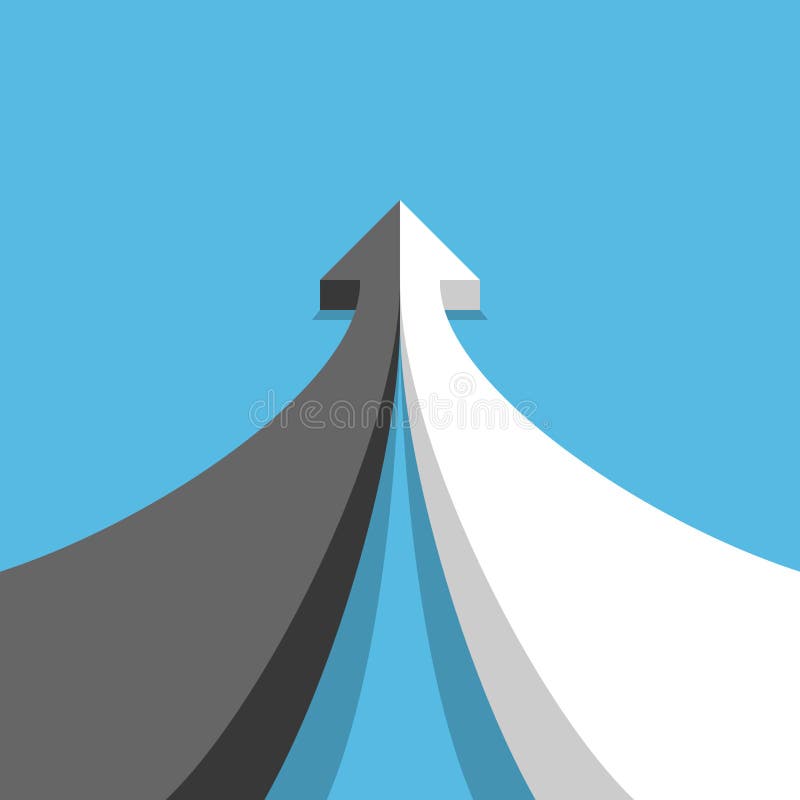 Merging Arrow Stock Illustrations – 421 Merging Arrow Stock ...