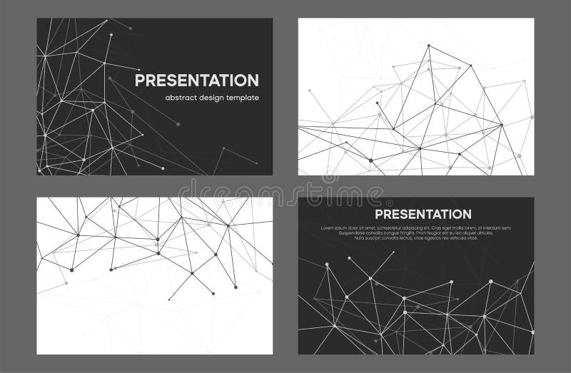Black and White Minimal Ppt Design. Presentation Template for Global ...