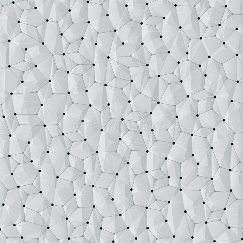 Black and White Modern Minimal Style Geometric Network Structure ...