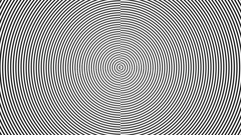 Black and White Moire Circle Pattern - Illustration Stock Illustration ...