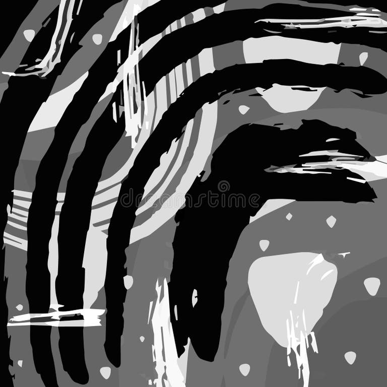 Black and White Abstract Texture Stock Illustration - Illustration of ...