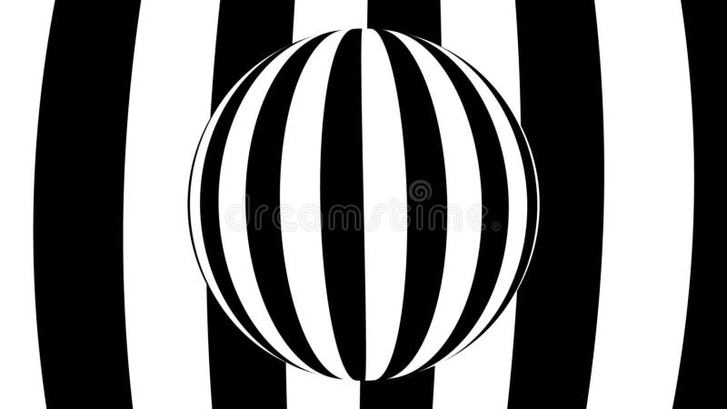 Black and White Monochrome Optical Illusion with Geometric Pattern ...