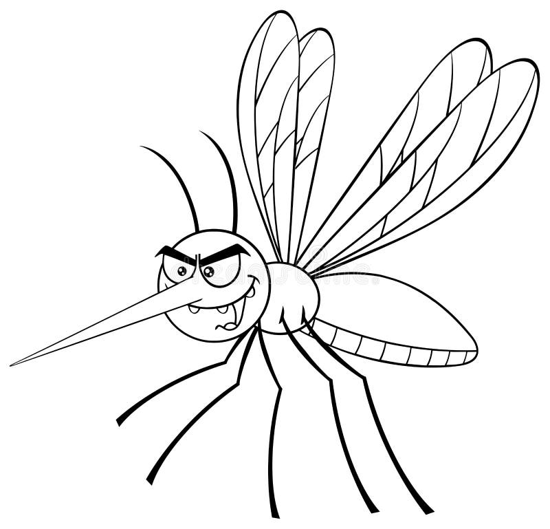 Angry Mosquito Cartoon Character Flying with Blood Drop Stock Vector ... Angry Mosquito Cartoon Character Flying with Blood Drop Stock Vector ...
