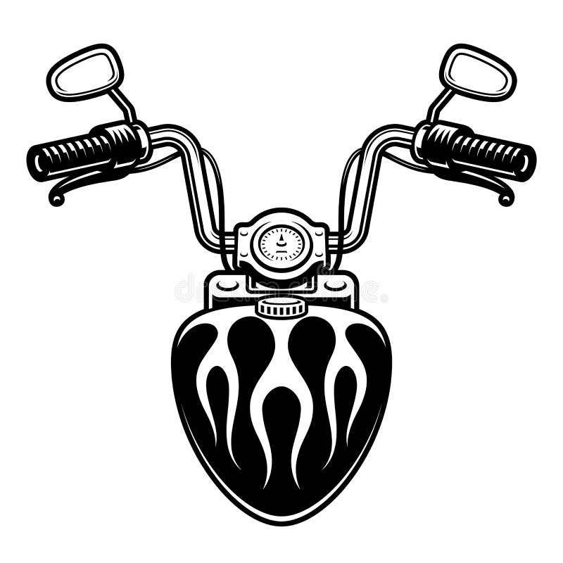 Handlebar Motorcycle Stock Illustrations – 474 Handlebar Motorcycle ...