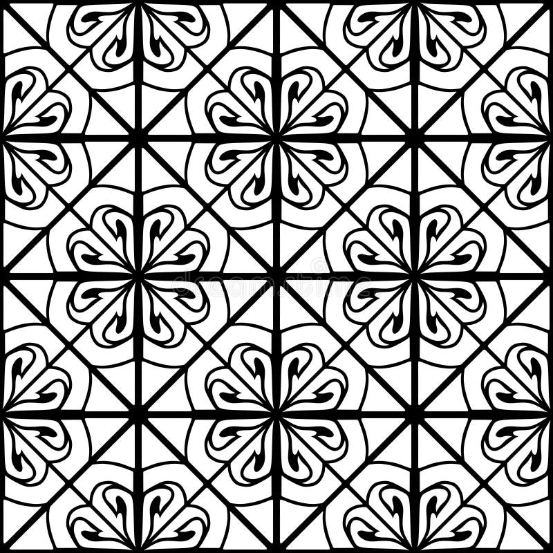 Black and White Mugal Jali Pattern Stock Vector - Illustration of ...