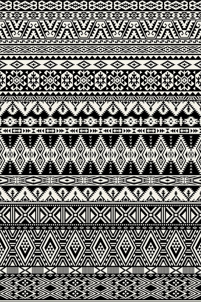Native American Traditional Fabric Patchwork Stock Illustrations