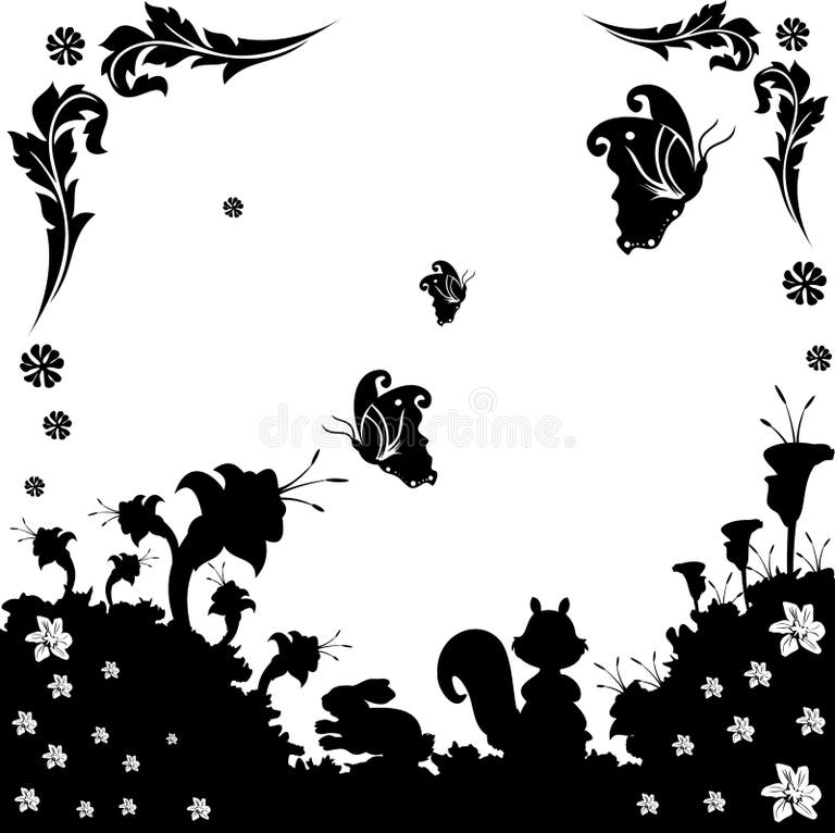 Black Nature Vector White Stock Illustrations – 891,224 Black Nature ...