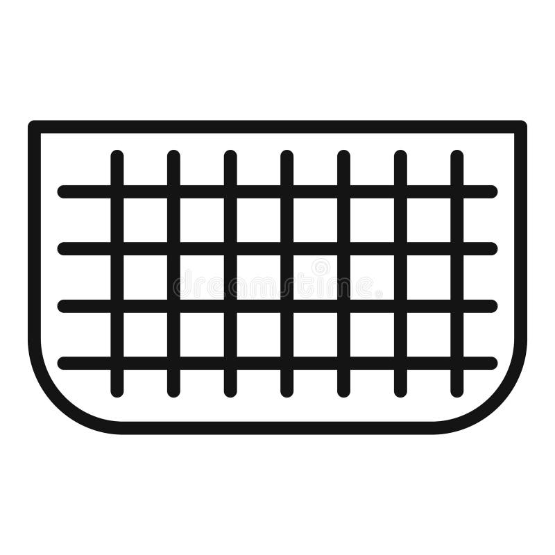 Black and White Net Pattern Icon Stock Vector - Illustration of icon ...
