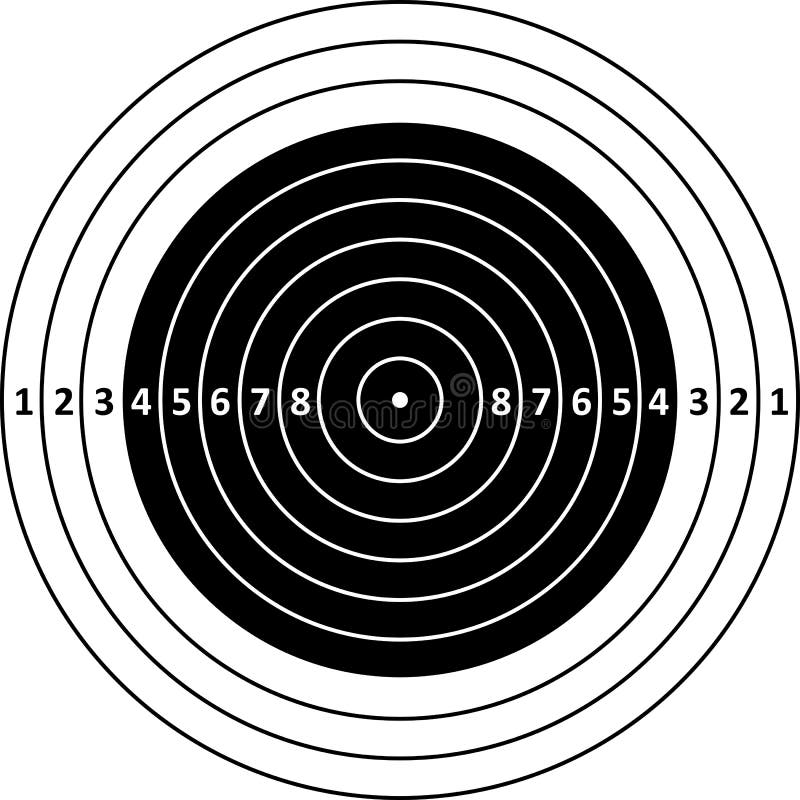 A Shooting Target for Gun Vector Illustration Stock Vector ...