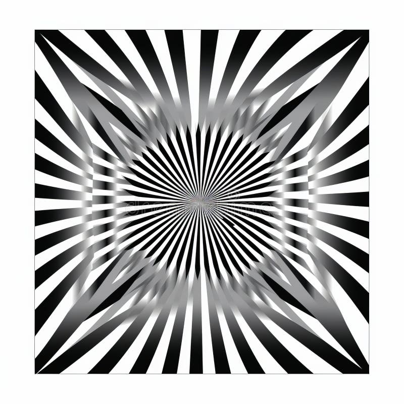 Black and White Ocular Illusion Design: Pattern Explosion with ...