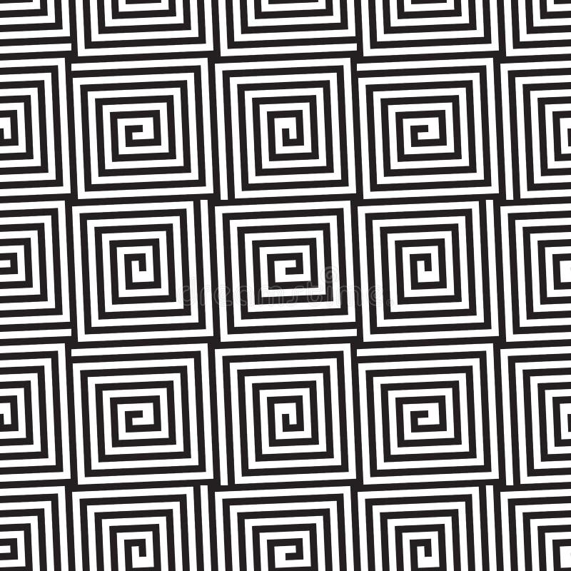 Black and White Op Art Design Stock Vector - Illustration of grey ...