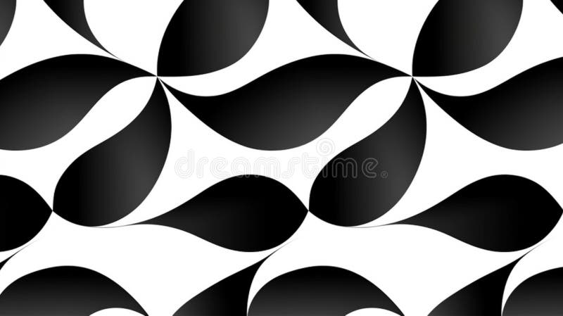 Black and White Organic Patterns. Random but Orderly Arrangement Stock ...