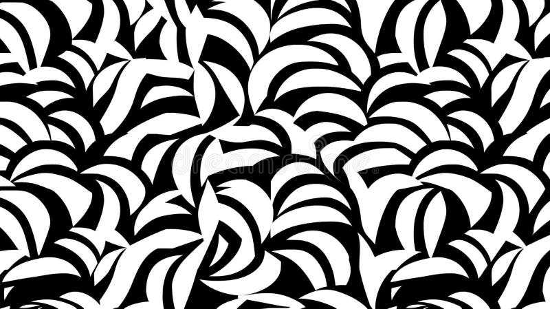 Black and White Organic Patterns. Random but Orderly Arrangement Stock ...