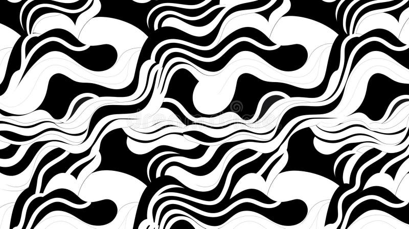 Black and White Organic Patterns. Random but Orderly Arrangement Stock ...