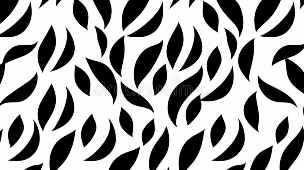 Black and White Organic Patterns. Random but Orderly Arrangement Stock ...