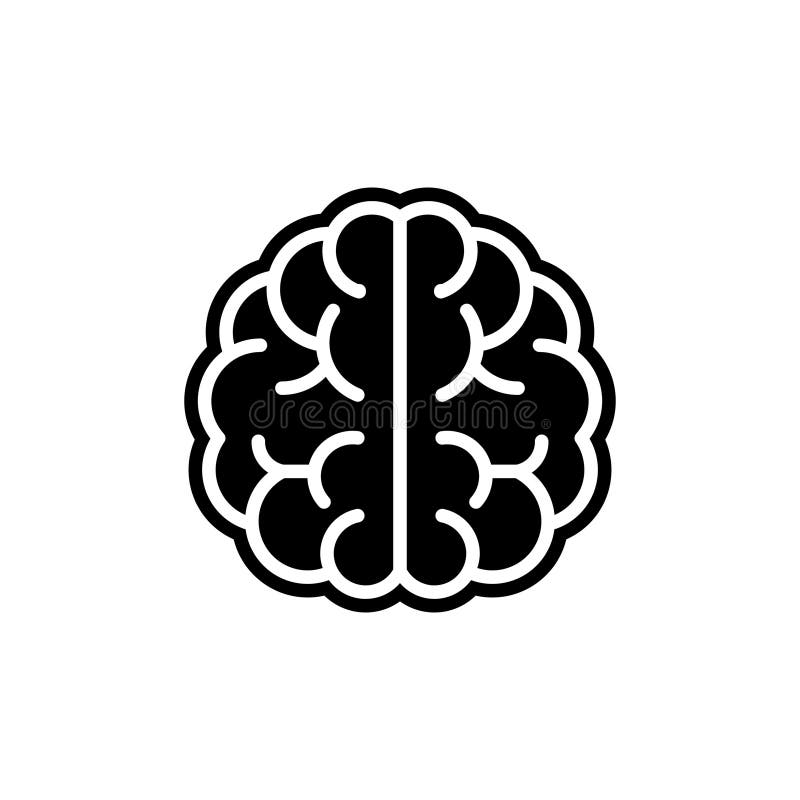 Human Brain Black White Stock Illustrations – 13,307 Human Brain Black ...