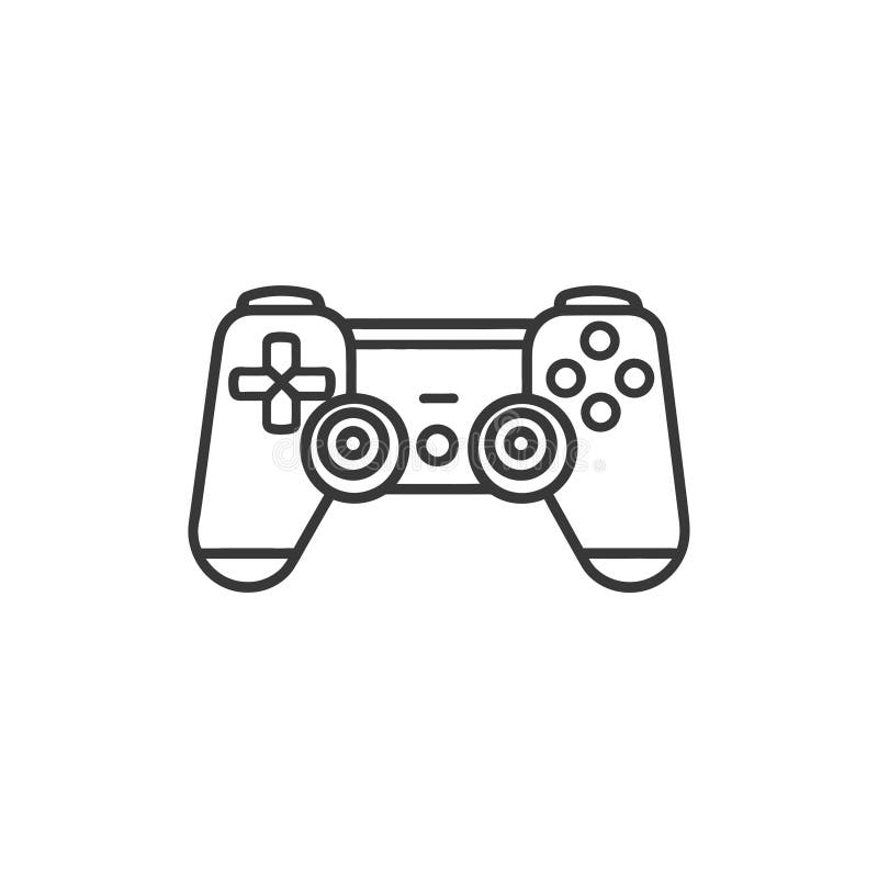 Modern Gamepad Controller Line Icon, Simple Vector Illustration Stock ...