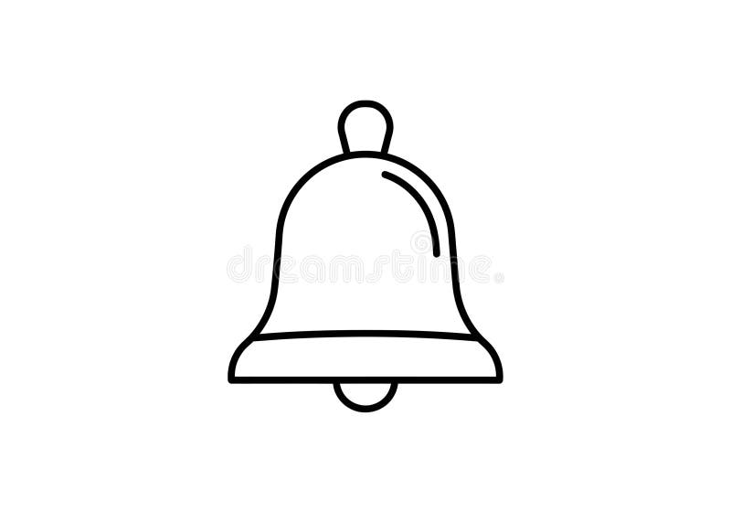 Bell ring drawing stock vector. Illustration of drawing - 393967530