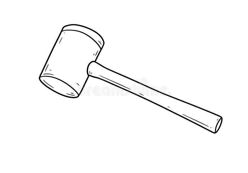 Mallet Sketch Stock Illustrations – 981 Mallet Sketch Stock ...