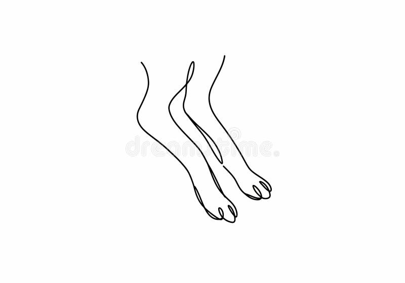 Rabbit legs drawing stock illustration. Illustration of animal - 388806017