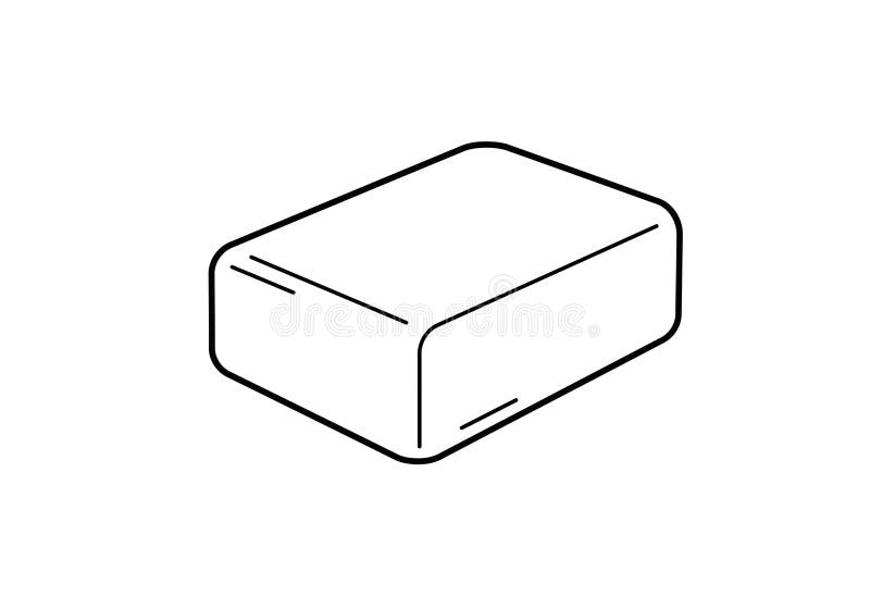 Butter drawing stock illustration. Illustration of fresh - 393084325