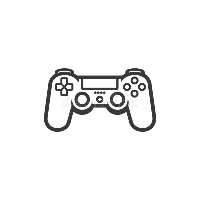 Modern Gamepad Controller Icon: a Sleek, Minimalist Design Stock Vector ...