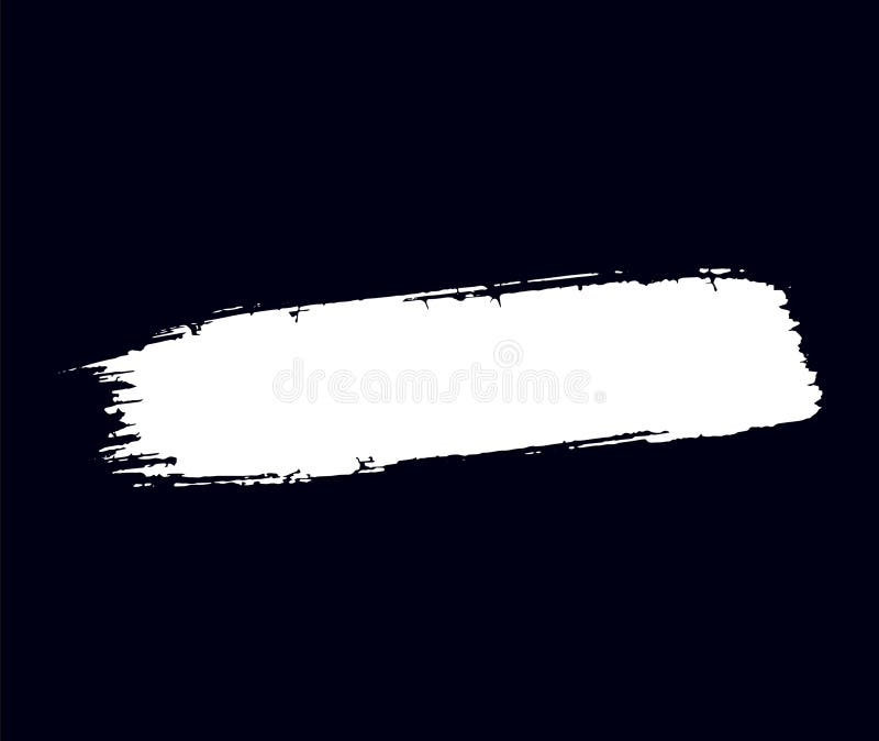Black and White Paint Brush, Splashes Black Paint Brush Stroke, a ...