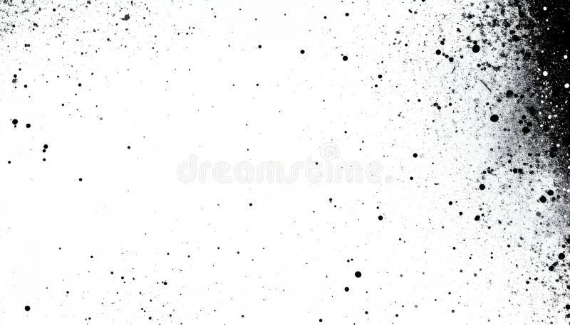 Black and White Paint Splash, Dirt Particles Transitioning To Digital ...