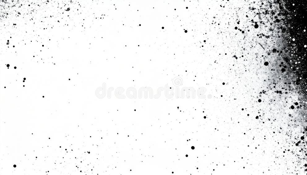 Black and White Paint Splash, Dirt Particles Transitioning To Digital ...