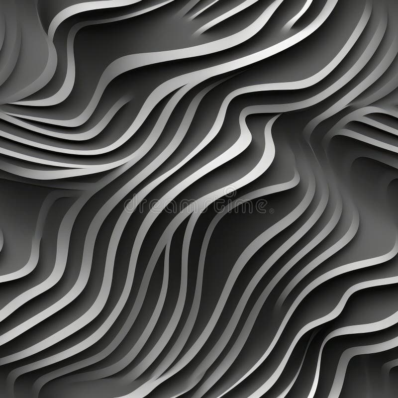 Black White Paper Strict Smooth Curves Tile Seamless Background ...