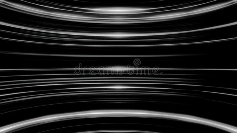 Black and White Parallel Round Lines Moving Endlessly,seamless Loop ...