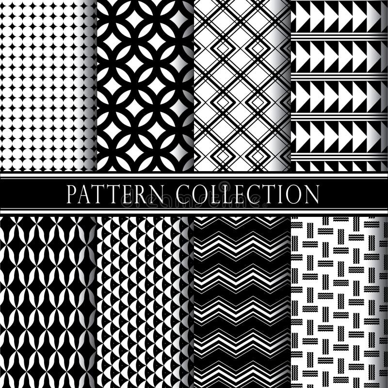 Modern pattern collection. stock vector. Illustration of design - 107588129