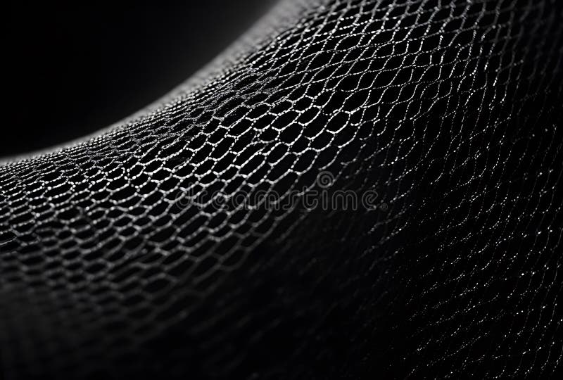 Abstract Black and White Fishnet Pattern Texture Stock Illustration ...