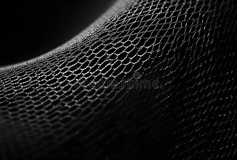 Abstract Black and White Fishnet Pattern Texture Stock Illustration ...