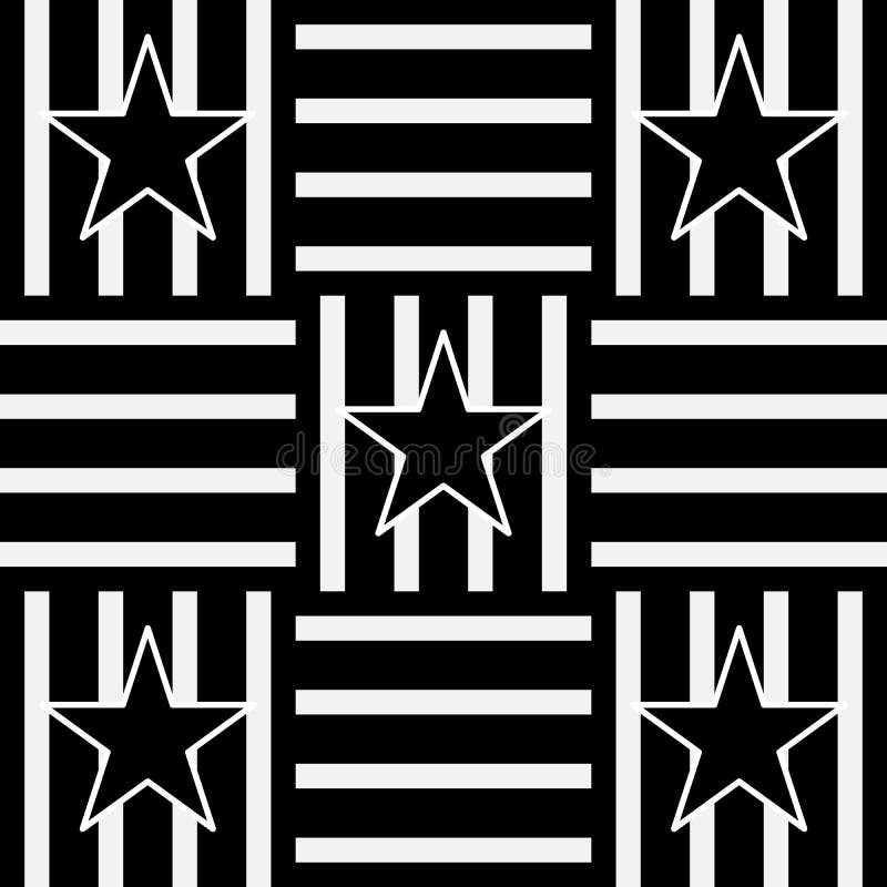 Checkered Star Pattern stock vector. Illustration of repeating - 30800518