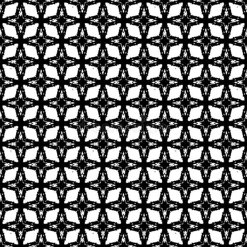 Black and White Pattern Texture. Bw Ornamental Graphic Design. Mosaic ...